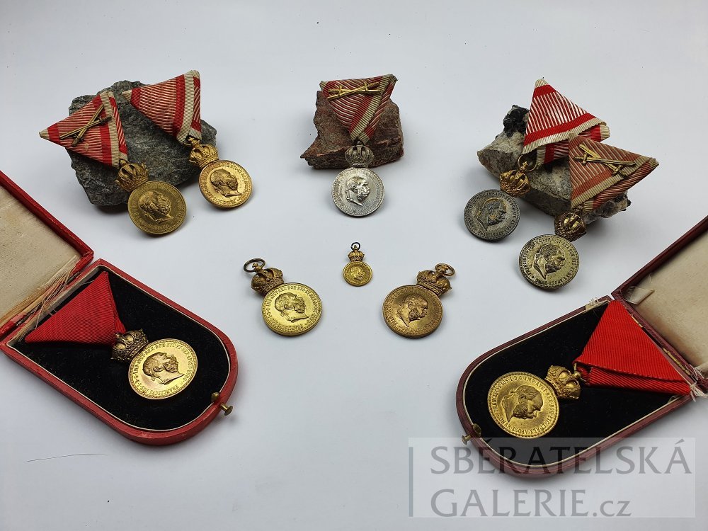 Signum Laudis - vojenská záslužná medaile Františka Josefa I ...